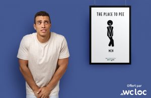 Affiche "Place to pee - Men" - Affiches WC Loc