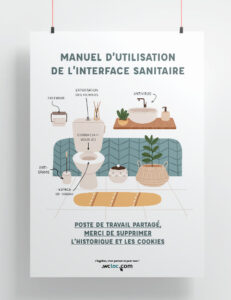 Affiche "Manuel d'utilisation" - Affiches WC Loc