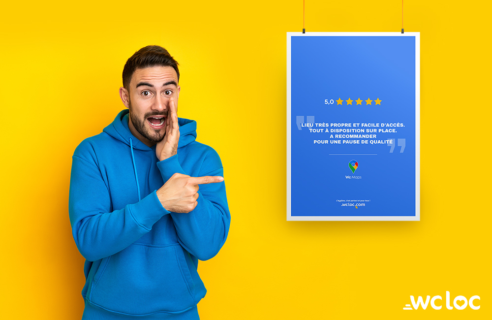 Affiche "Avis WC Maps" - Affiches WC Loc